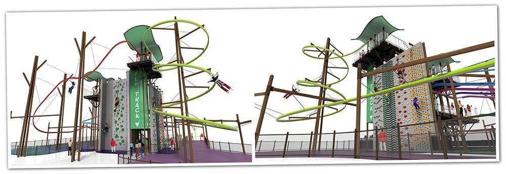 Fly-Track, three dimensional zipwires - Amusement Logic