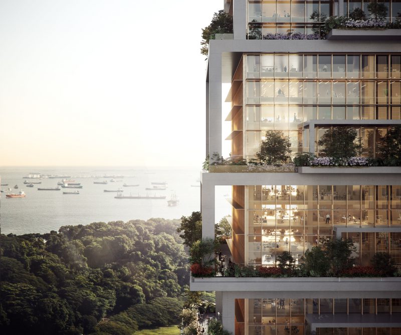 Modular hybrid tower for the offices of the future in Singapore ...