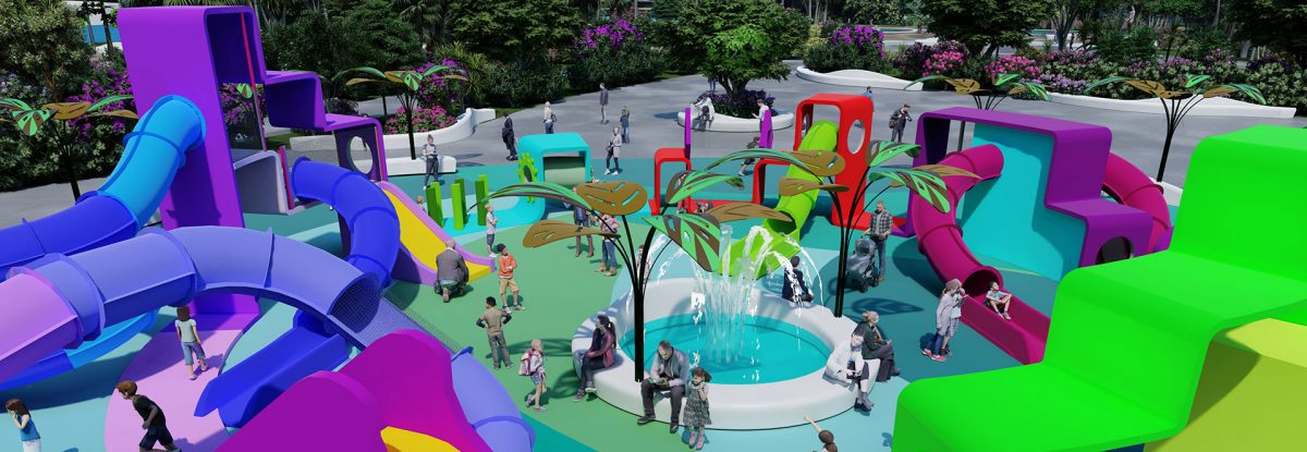 Modular dry playground – Amusement Logic