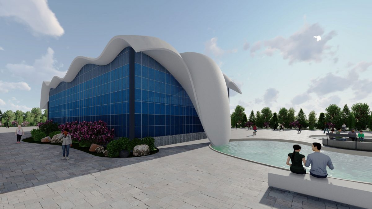 Multifunctional pavilion, Ocean Cube – Amusement Logic