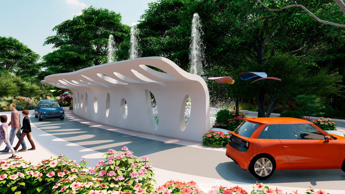 Driverless vehicle walkway – Amusement Logic