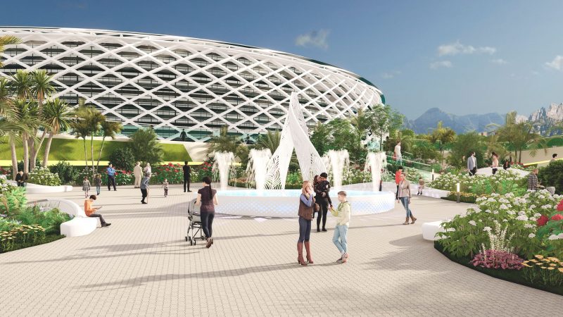 Architecture for a sports stadium – Amusement Logic