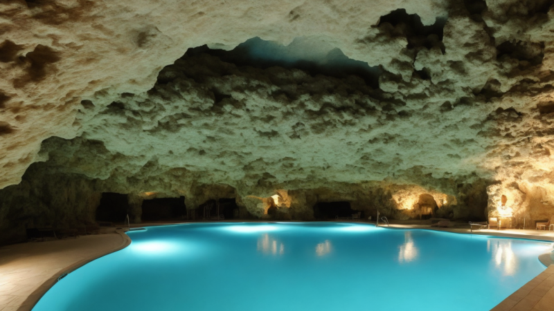 A natural cave with a pool – Amusement Logic