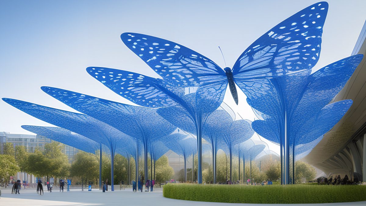 Urban Butterflies: biomimetic shading system – Amusement Logic
