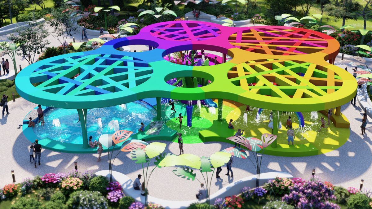 Modular Canopy Splash Pad – Amusement Logic