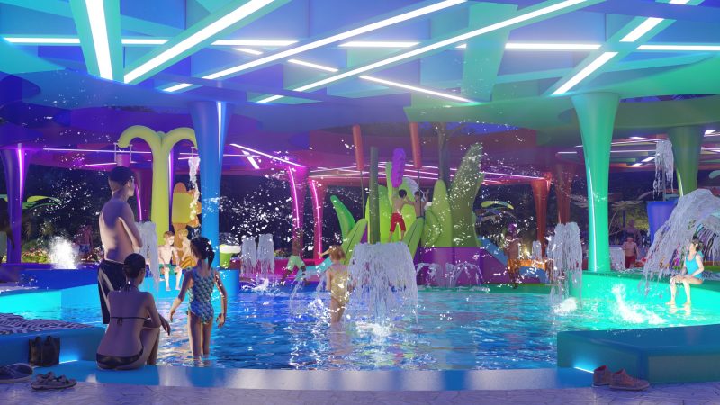 Modular Canopy Splash Pad – Amusement Logic