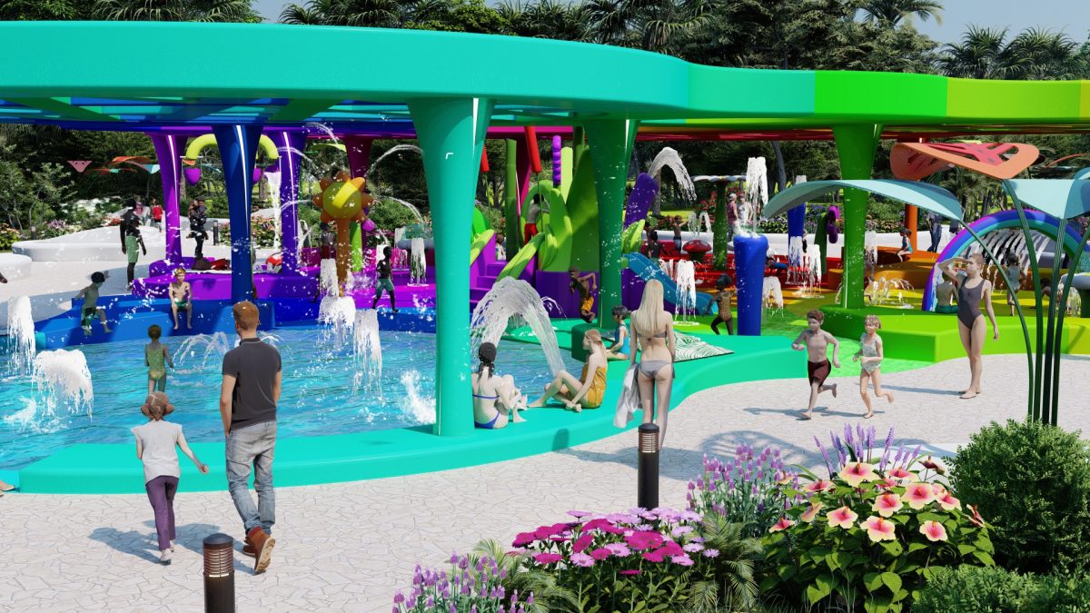 Modular Canopy Splash Pad – Amusement Logic