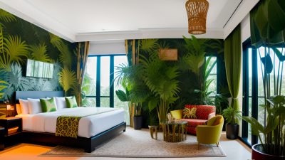 Interior design: a jungle hotel room – Amusement Logic
