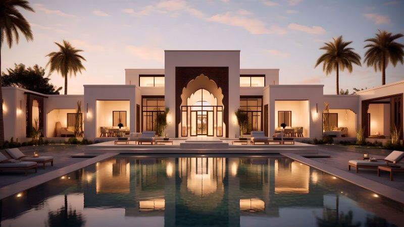 Luxury villas, a reinterpretation of traditional Arabic architecture ...