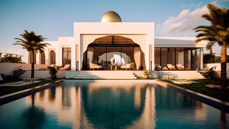 Luxury villas, a reinterpretation of traditional Arabic architecture ...