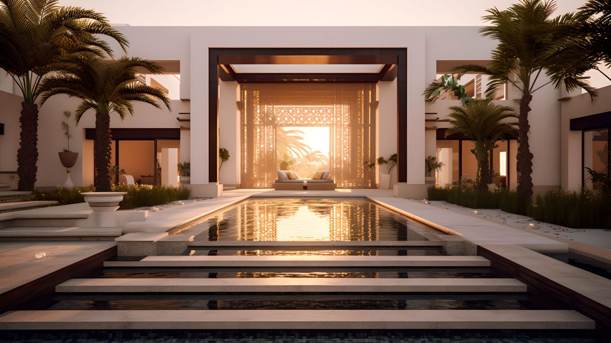Luxury villas, a reinterpretation of traditional Arabic architecture ...