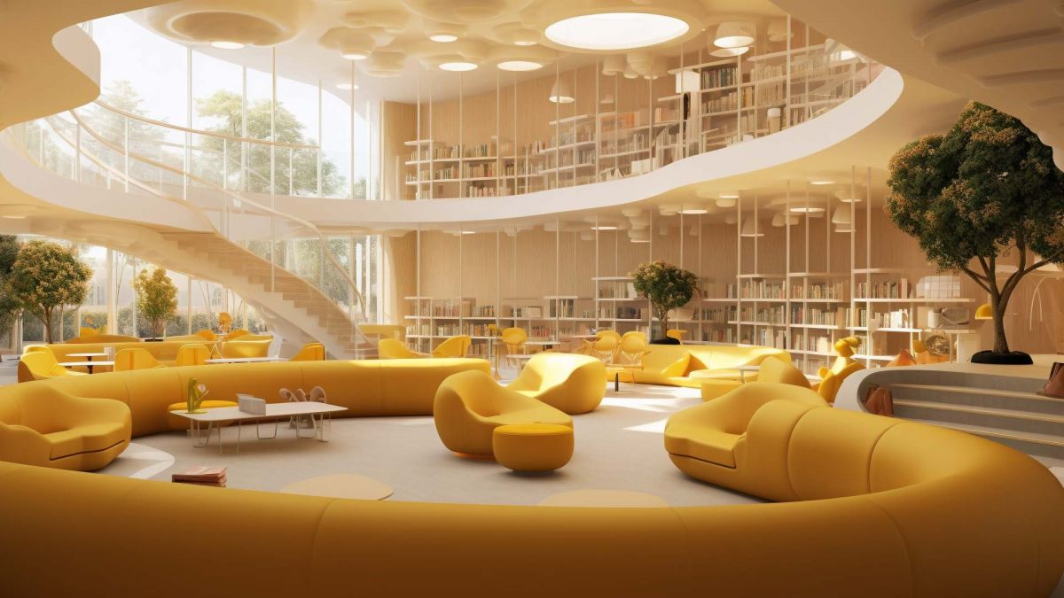 Interior design for a library – Amusement Logic