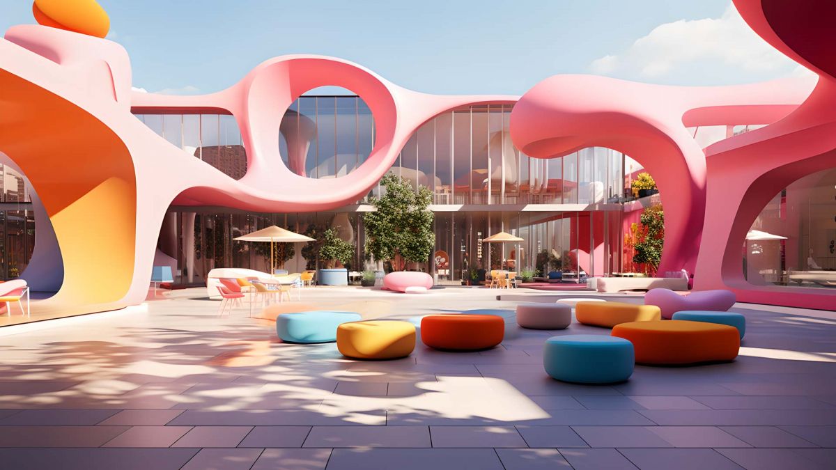 Common space in an office building – Amusement Logic