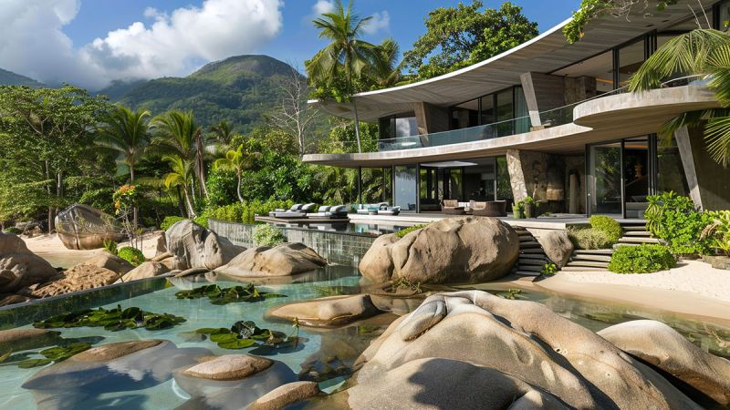 Architecture and environment, luxury villa and nature – Amusement Logic