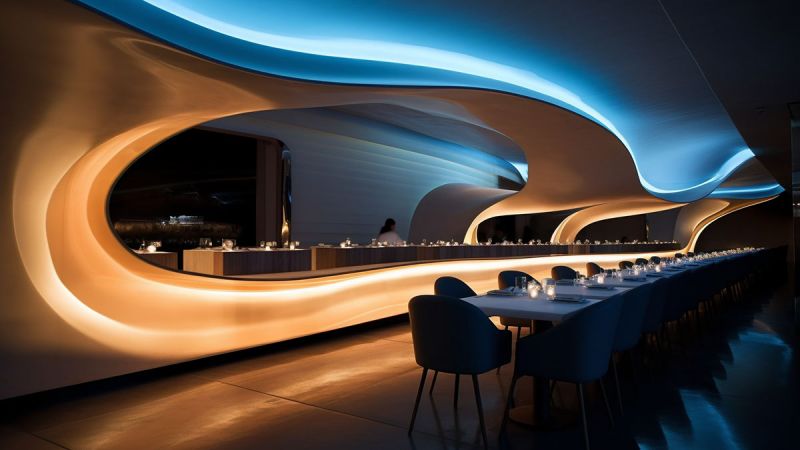 Visionary architecture for a restaurant interior – Amusement Logic