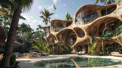 Distinctive architecture: a resort hotel with a unique character ...
