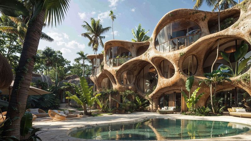 Distinctive architecture: a resort hotel with a unique character ...