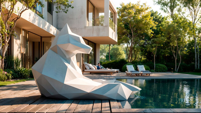 Geometric animal sculptures – Amusement Logic