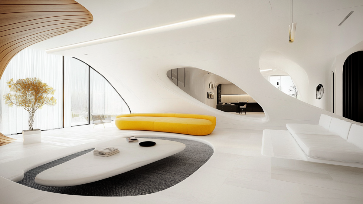 An interior design of contrasts, personal and non-transferable