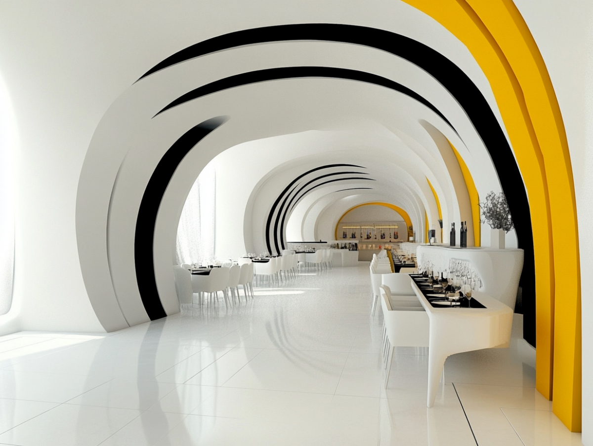 An interior design of contrasts, personal and non-transferable