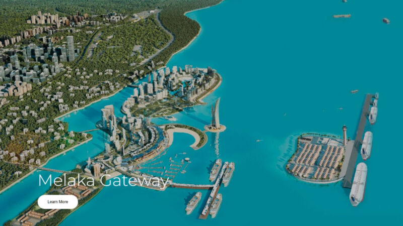 Melaka Gateway: a mega-project also in Malaysia