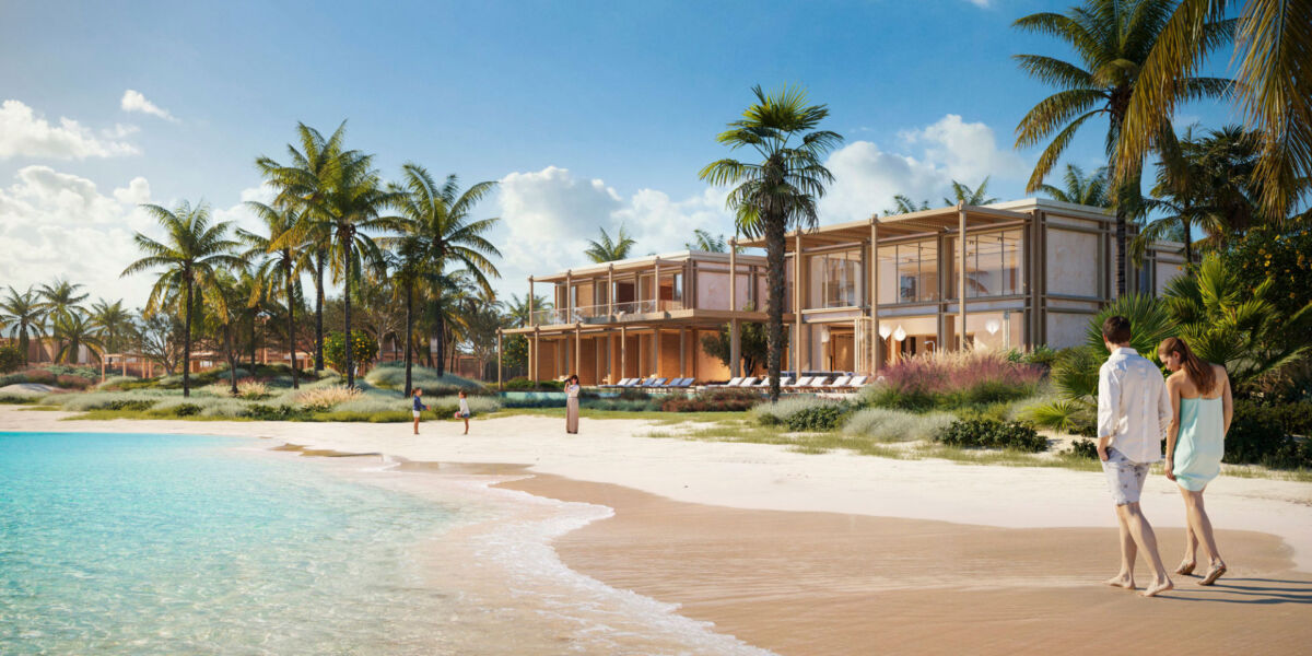 Laheq Island, a residential resort like a "forever garden"