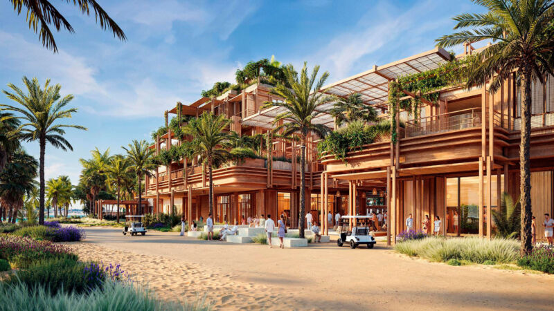 Laheq Island, a residential resort like a "forever garden"