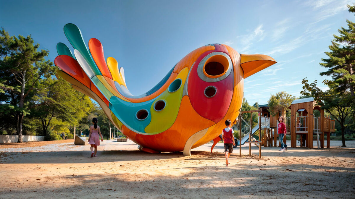Vintage toy structures for children's play