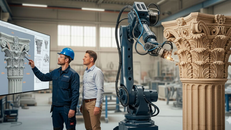 The chisel of the 21st century: the robotic arm in architecture