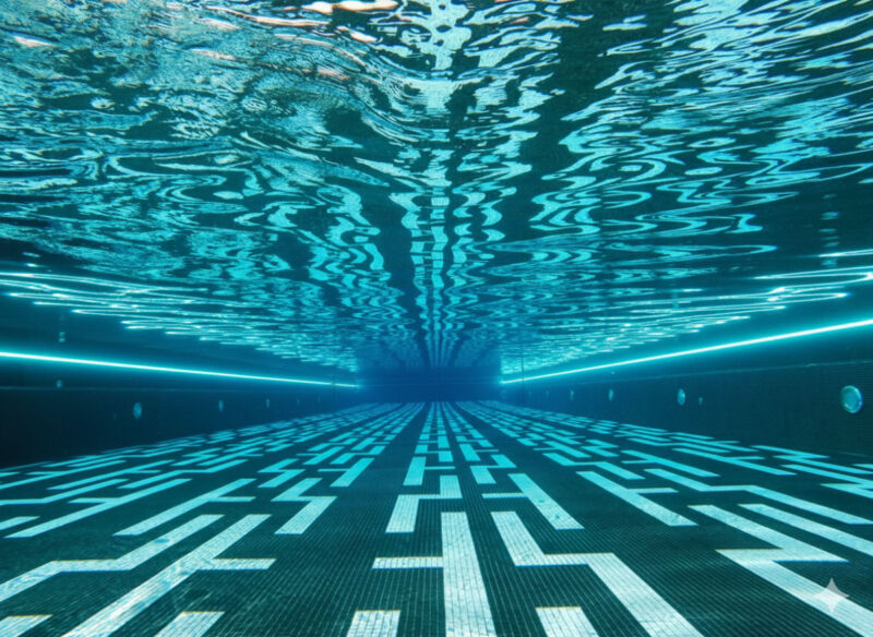 LED lighting in swimming pools, water parks and theme parks