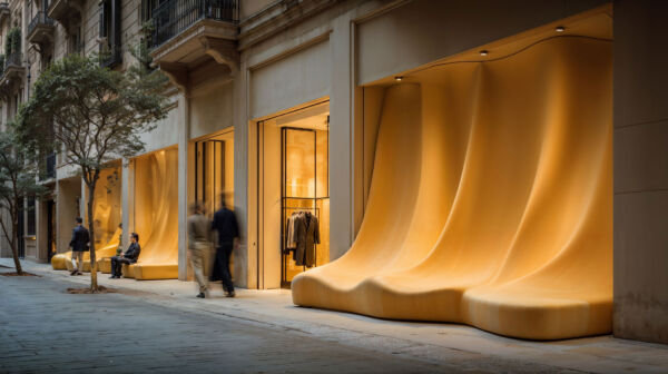 The shop window as street furniture, or street furniture as a shop window